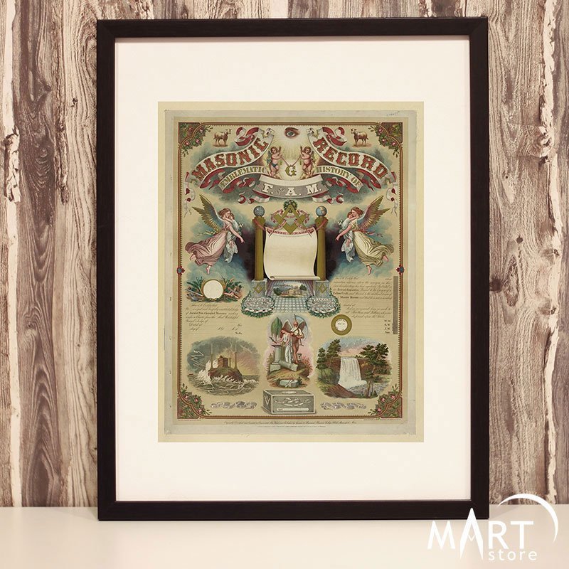 Masonic Poster, Freemason Wall Art Decoration - Masonic Record ...